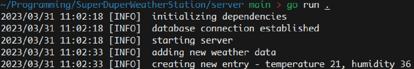 Weather station - Server and database · Digital Sandbox